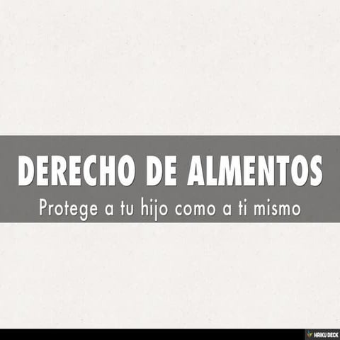 DERECHO DE ALMENTOS | PDF