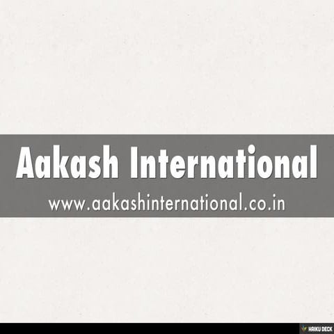 Aakash International | PPT