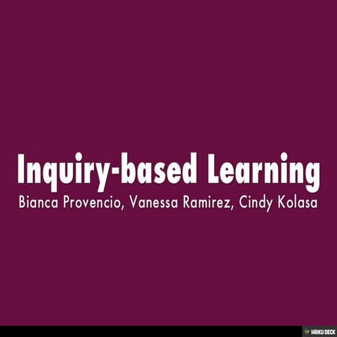 Inquiry-based Learning | PDF