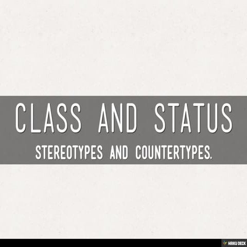 Class and Status | PDF