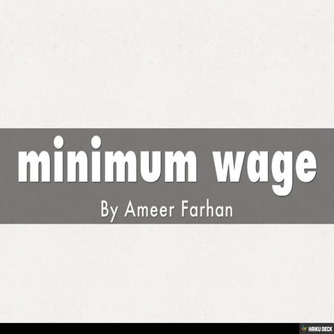 minimum wage | PDF | Poetry | Books and Literature