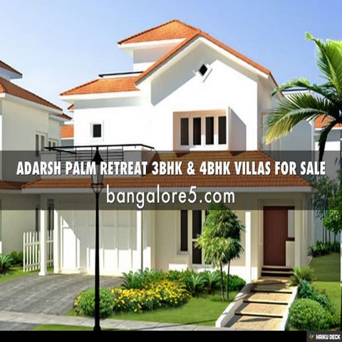ADARSH PALM RETREAT 3BHK & 4BHK VILLAS FOR SALE | PDF