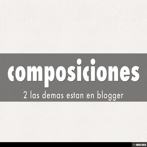 composiciones | PDF