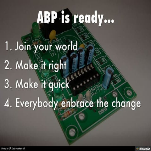 ABP is ready... | PDF