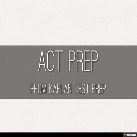 ACT Prep | PPT
