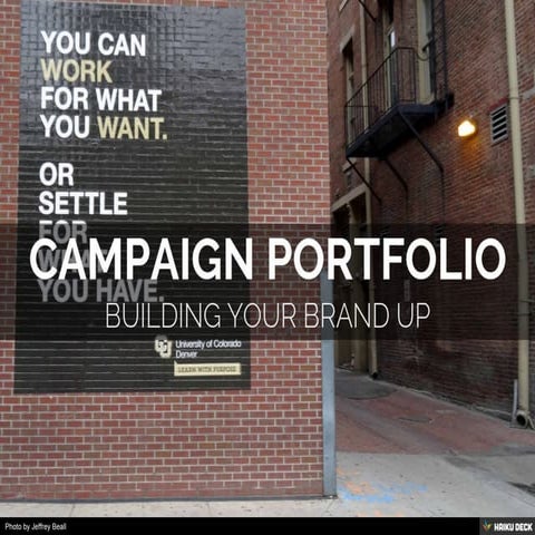 CAMPAIGN PORTFOLIO | PDF