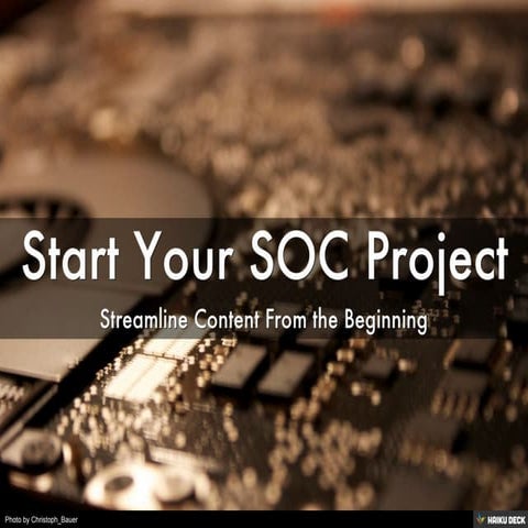 Start Your SOC Project | PPT