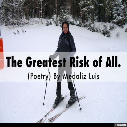 The Greatest Risk of All. | PDF