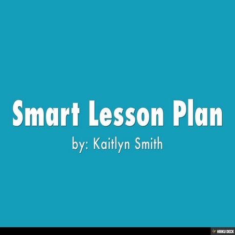 Smart Lesson Plan | PPT
