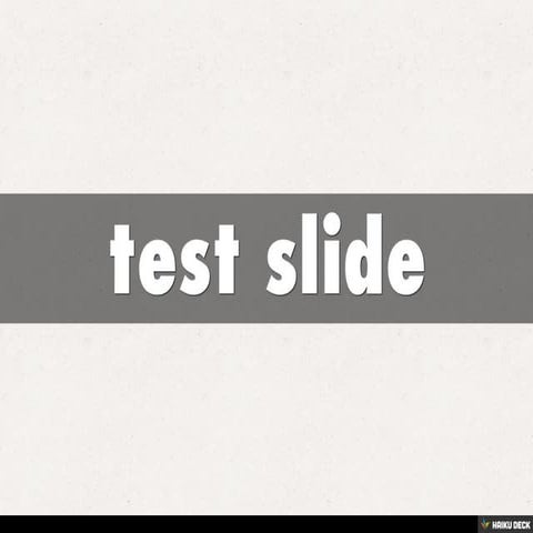 test slide | PPT