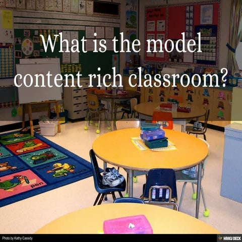 Content Rich Literacy Classroom Ulrich | PPT