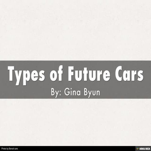 Types of Future Cars | PDF
