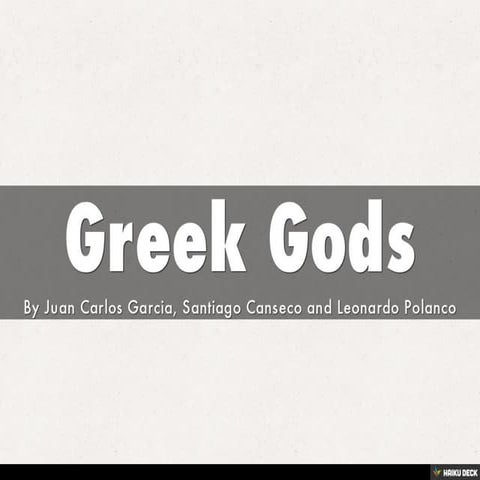 Greek Gods | PPT