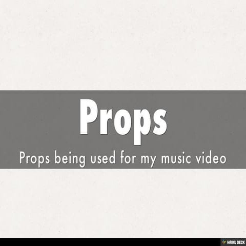Props | PDF
