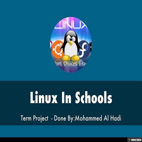 Linux In Schools | PPT