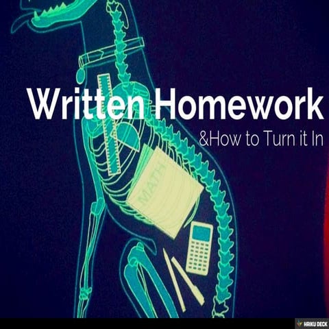 Written Homework | PDF | Poetry | Books and Literature