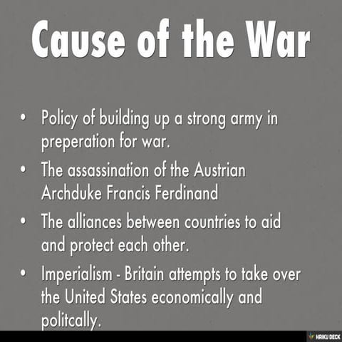 Cause of the War | PPT