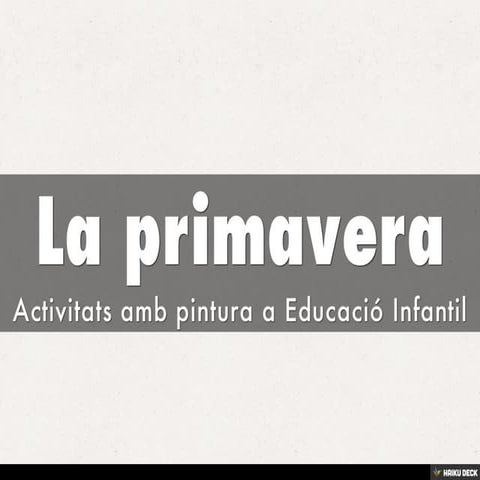 La primavera | PPT