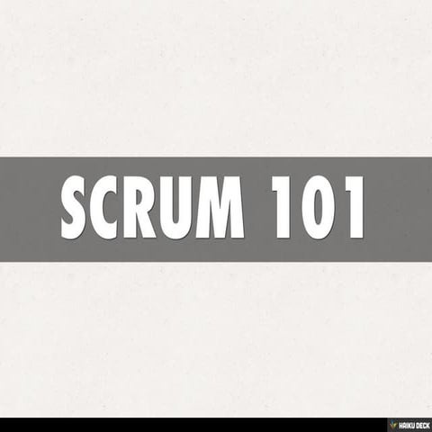 SCRUM 101 | PPT