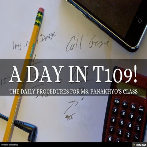 A day in T109! | PDF