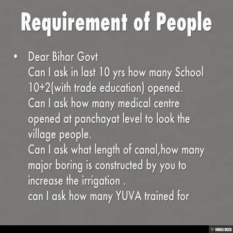 Requirement of People | PDF
