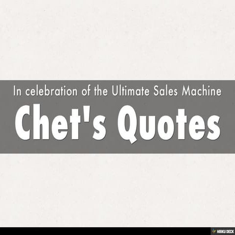 Chet's Quotes | PDF