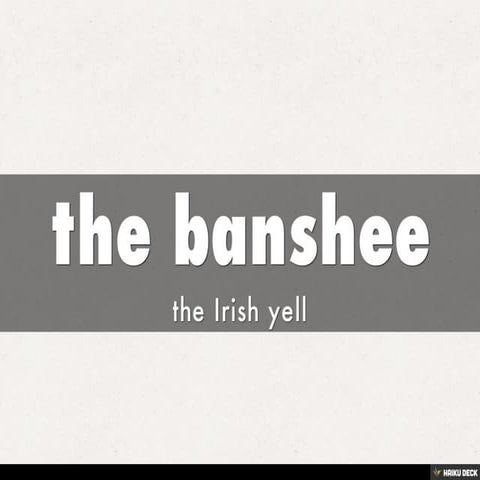 the banshee | PPT