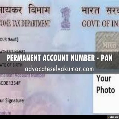 Permanent account number | PDF