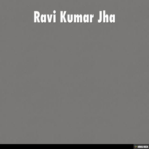 Ravi Kumar Jha | PDF
