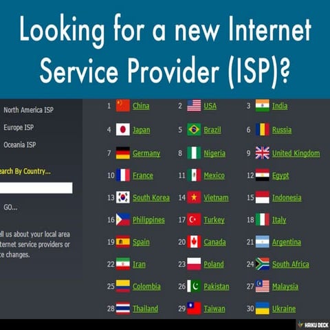 Internet Service Providers (ISP) List | PDF