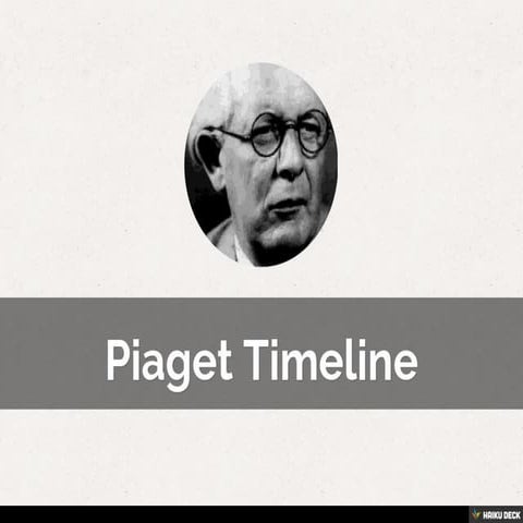Piaget Timeline | PDF
