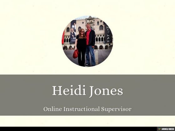 Heidi Jones presentations