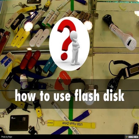 how to use flash disk | PDF