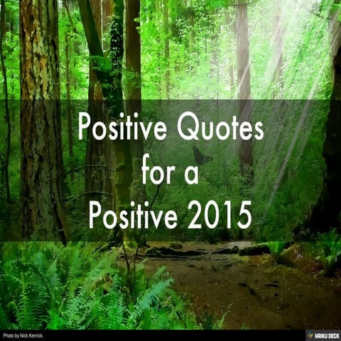 Positive Quotes for a Positive 2015 | PPT