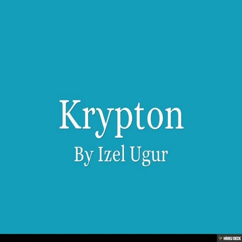Krypton | PDF