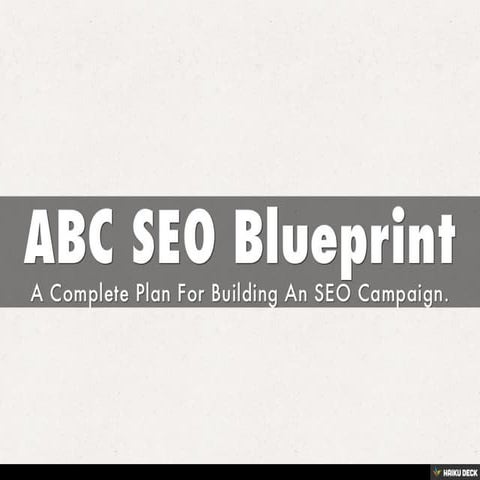 ABC SEO Blueprint | PDF