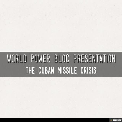 World Power Bloc Presentation | PDF