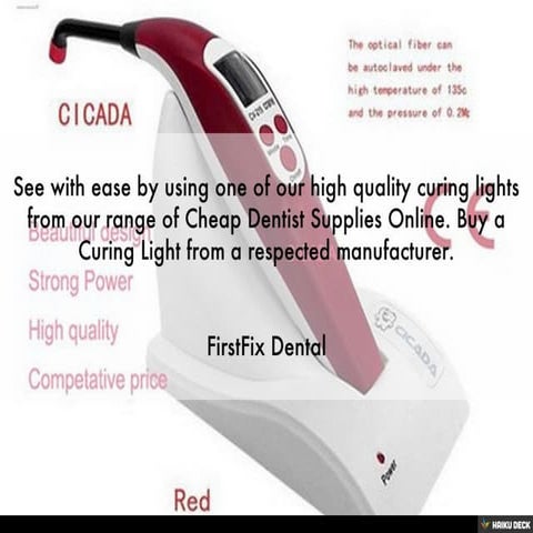 Curing Light - FirstFix Dental | PDF