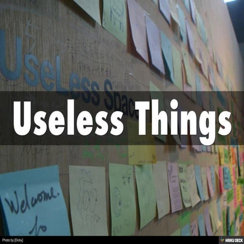 Useless Things | PDF
