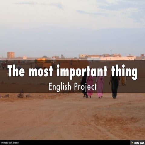 The most important thing | PDF
