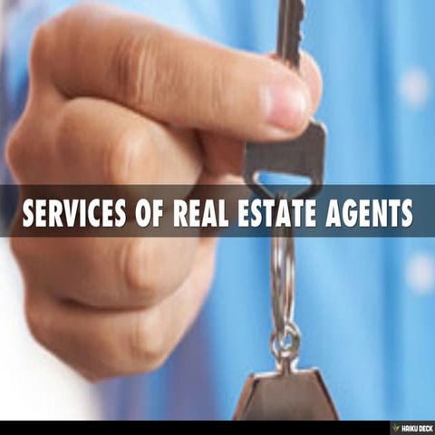 SERVICES OF REAL ESTATE AGENTS | PDF