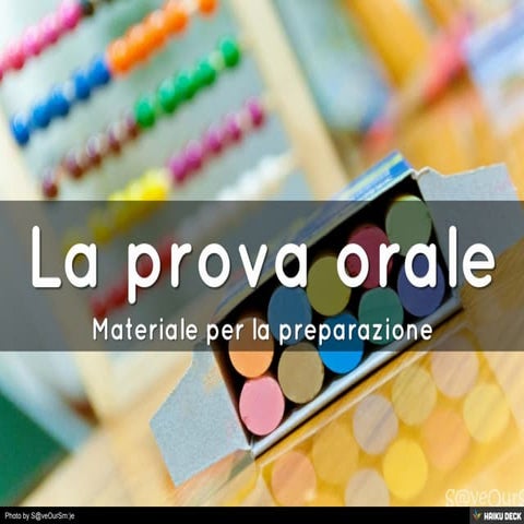 La prova orale | PDF