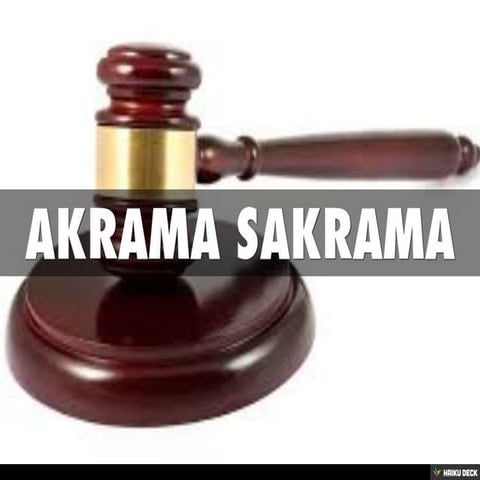 AKRAMA SAKRAMA | PDF