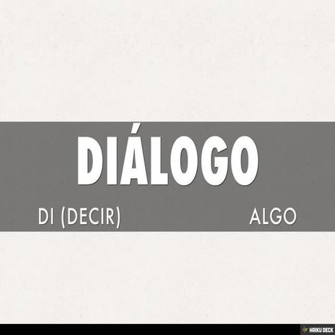 DIÁLOGO | PPT