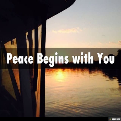 Peace Begins with You | PDF