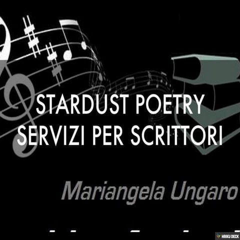 STARDUST POETRY SERVIZI PER SCRITTORI | PDF