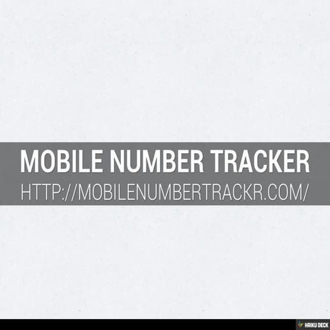 Mobile Number Tracker | PDF