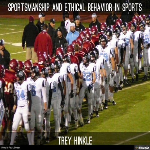 Sportsmanship and Ethical behavior in sports | PPT