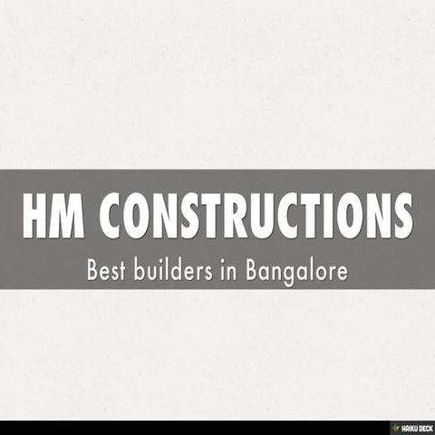 HM CONSTRUCTIONS | PDF