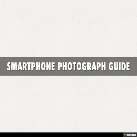 Smartphone Photography Guide | PDF